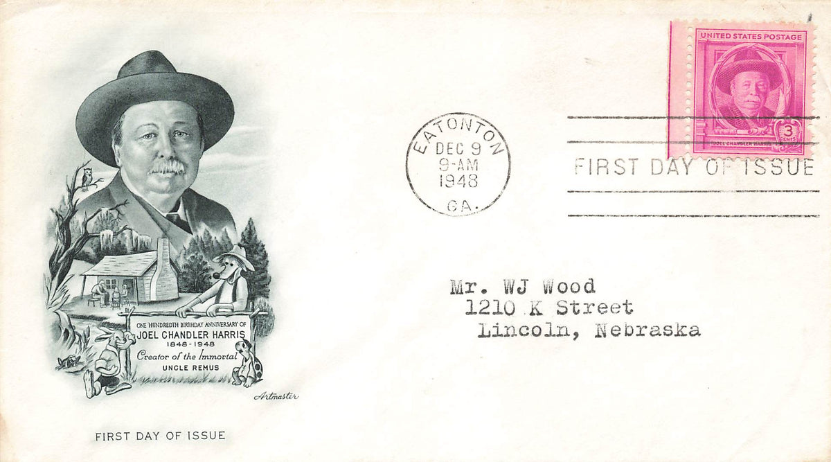 1948 Joel Harris, Creator of Uncle Remus, Briar rabbit – Maple Springs